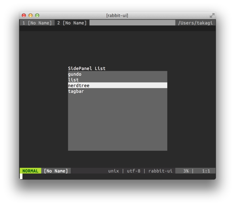rabbit-ui.vimを使ってみた - Blank File