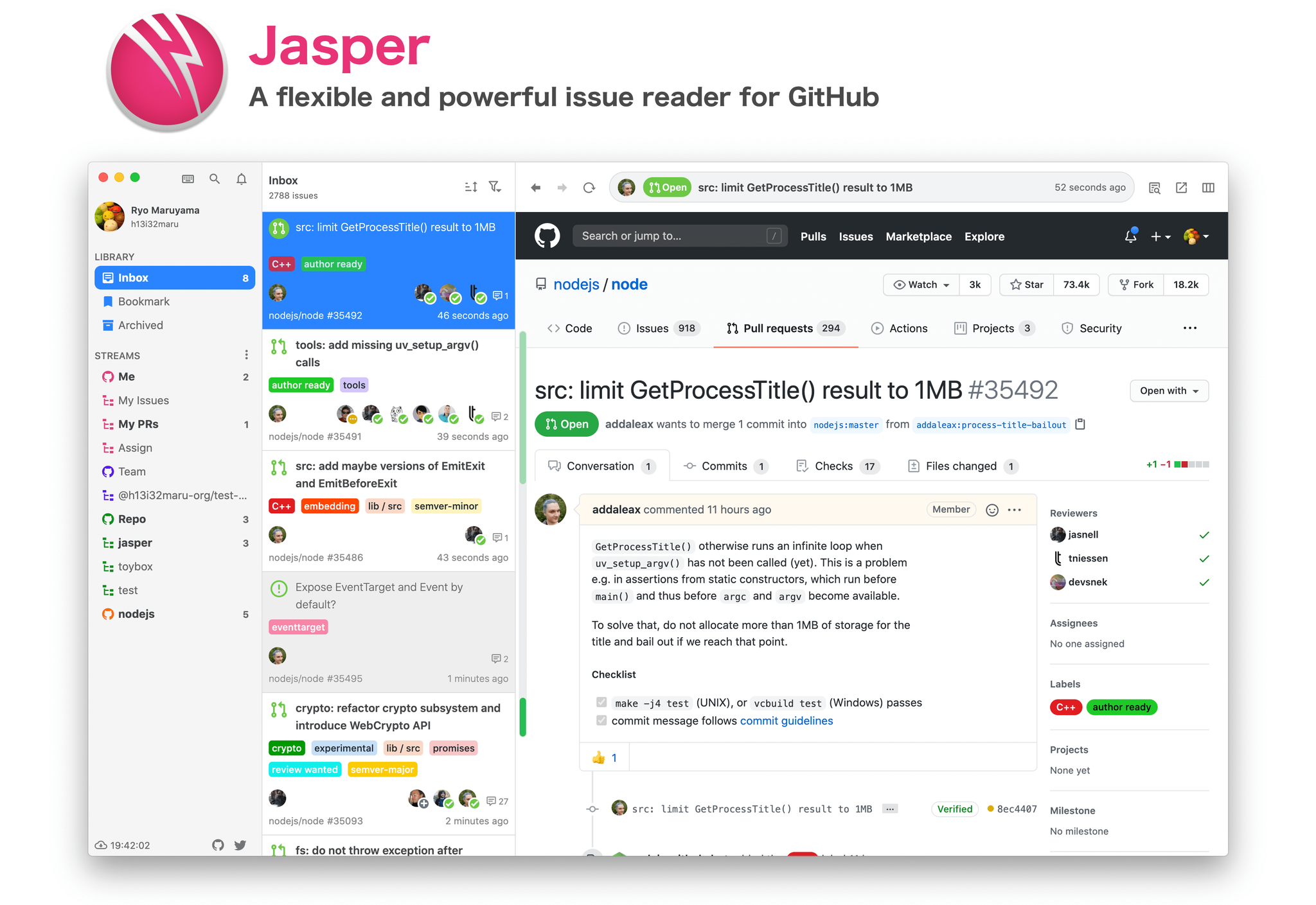 Jasper v1.0.0をリリースしました🚀（GitHub用のissueリーダー） - maru source