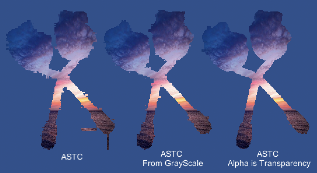 【Unity】Format が ASTC の Texture を Mask に利用するとノイズが発生する - うにてぃブログ