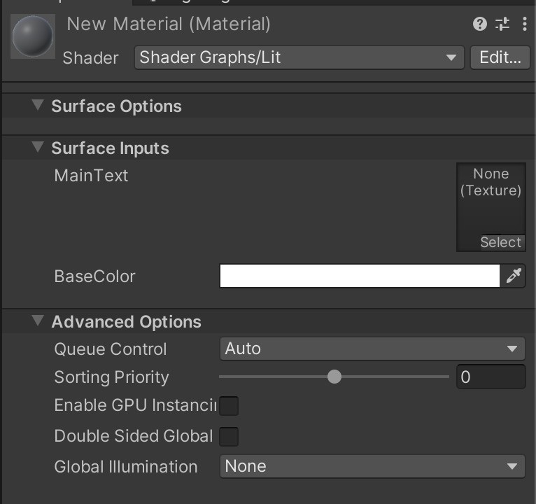 【Unity】ShaderGraph で Material 側で Surface Options を編集する - うにてぃブログ