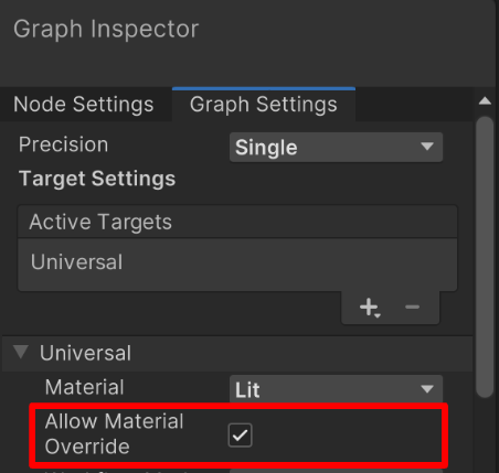 【Unity】ShaderGraph で Material 側で Surface Options を編集する - うにてぃブログ