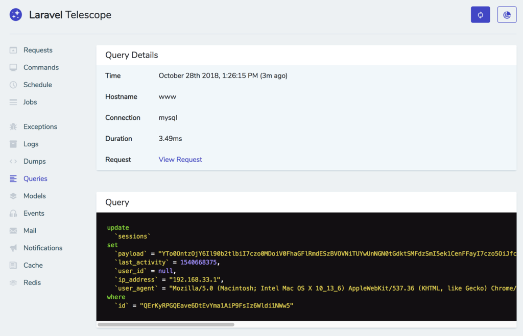 Laravelのデバッグツール、Laravel Telescopeを試した - Innovator Japan Engineers’ Blog