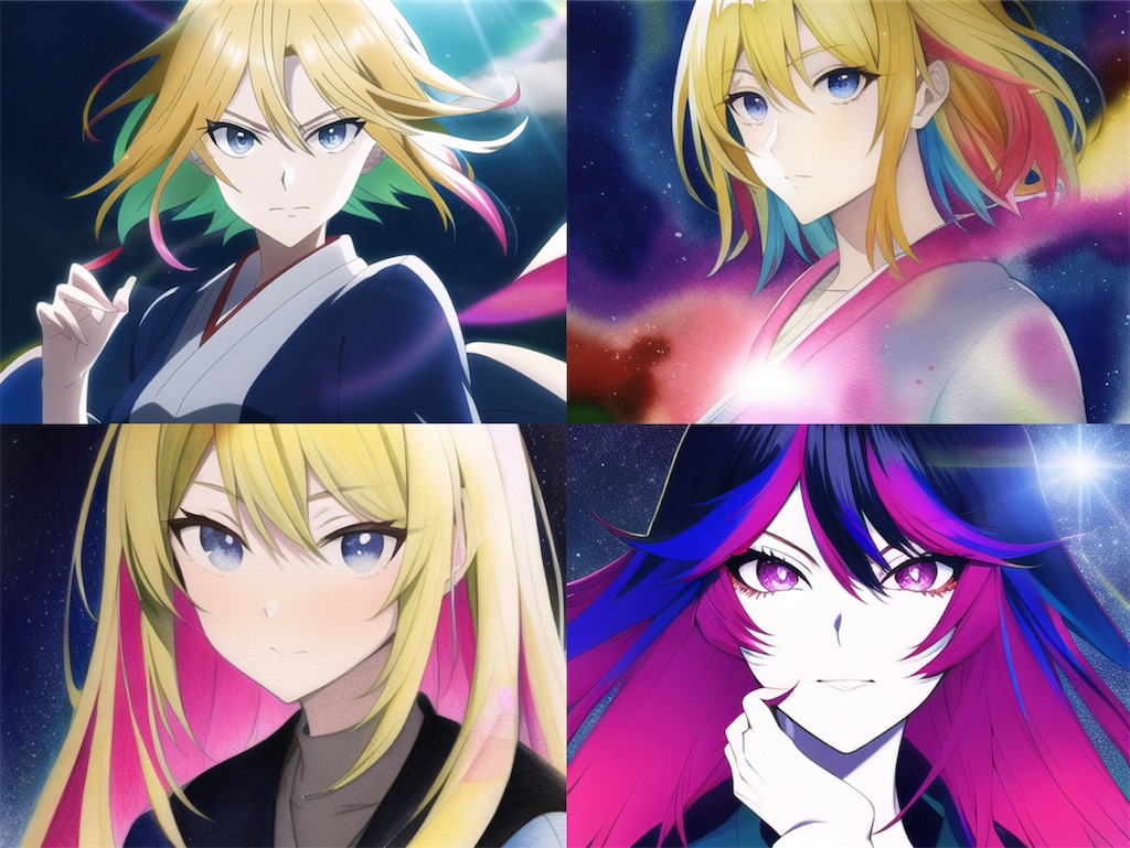 Novel AI 呪文まとめ 目色・髪色など色呪文(プロンプト) - haruの雑記ブログ