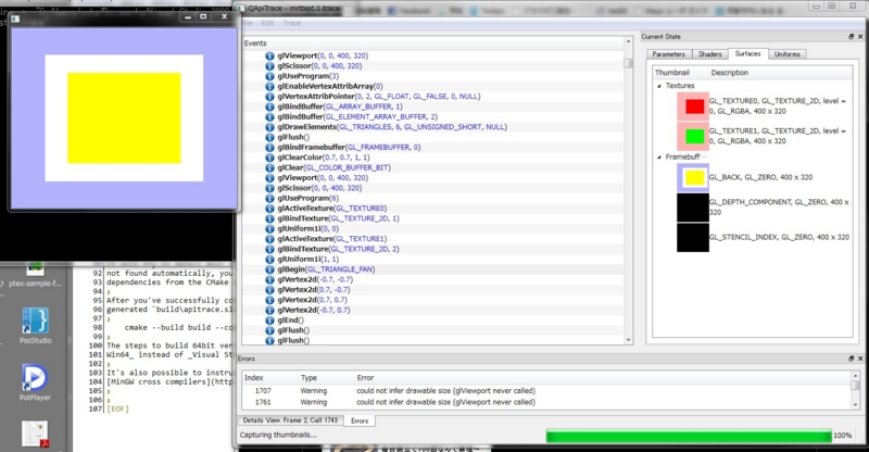ApiTrace で OpenGL アプリのデバッグをする。 - graphics.hatenablog.com