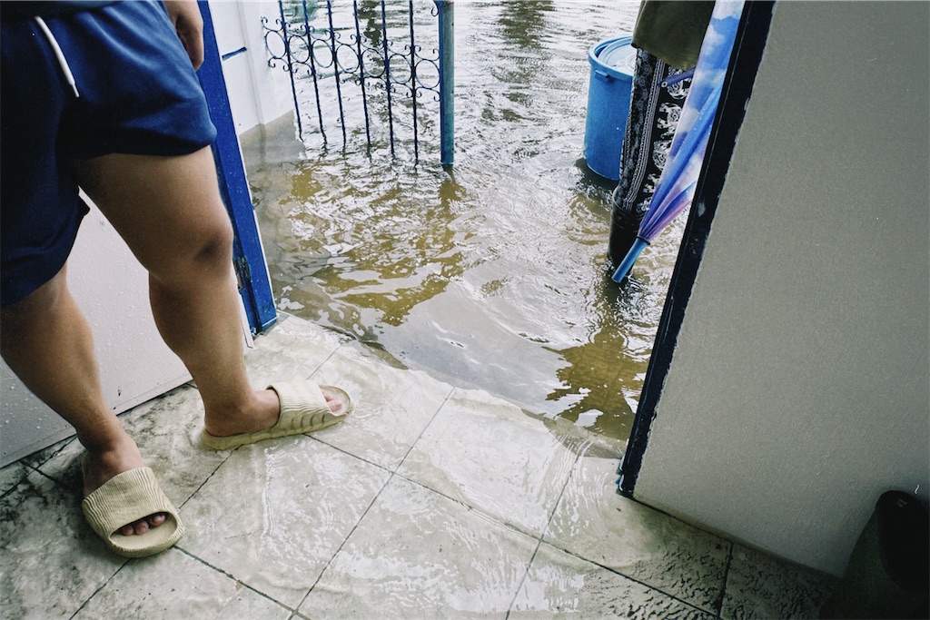 台風による洪水被害がひどい - こころhalohalo