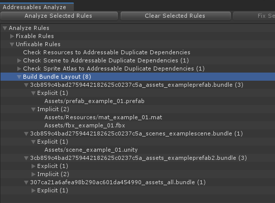 【Unity】【Addressable】Analyzeツールを使って依存関係がヤバいAssetBundleを分析する - LIGHT11