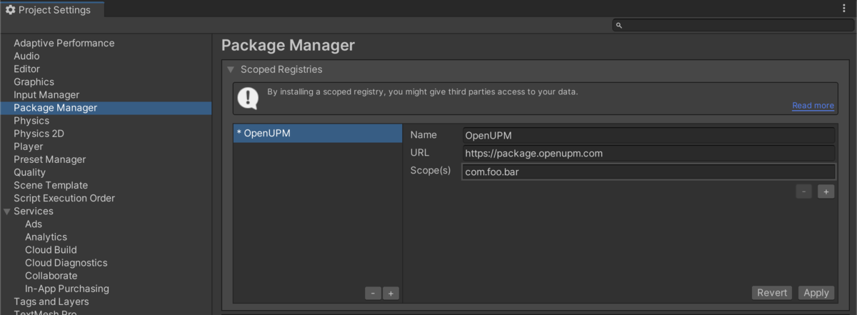 【Unity】OpenUPMからパッケージをインストールする方法 - LIGHT11