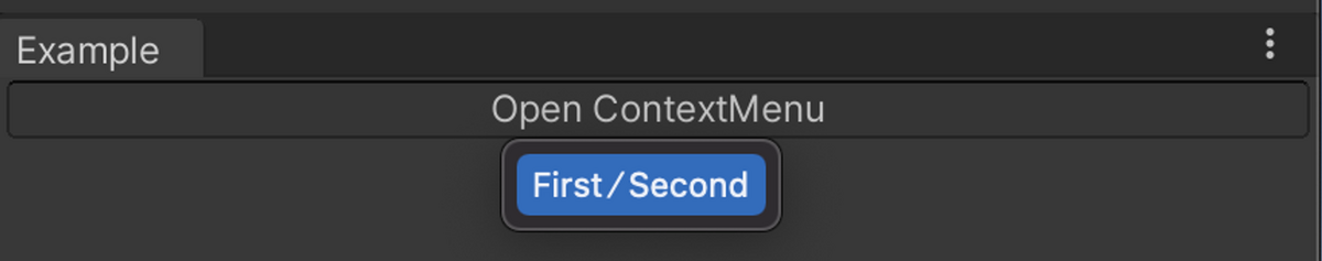 【Unity】【エディタ拡張】GenericMenuの表示名にスラッシュを使う（階層構造の区切り文字にしない方法） - LIGHT11