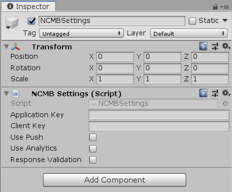 【Unity】ニフティクラウド mobile backend(NCMB)を使う準備 - はなちるのマイノート