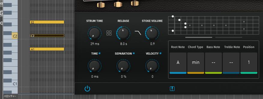Ample Guitarの使い方/ギターコードを簡単に指定する方法 - HMSounds フリー音楽・効果音制作