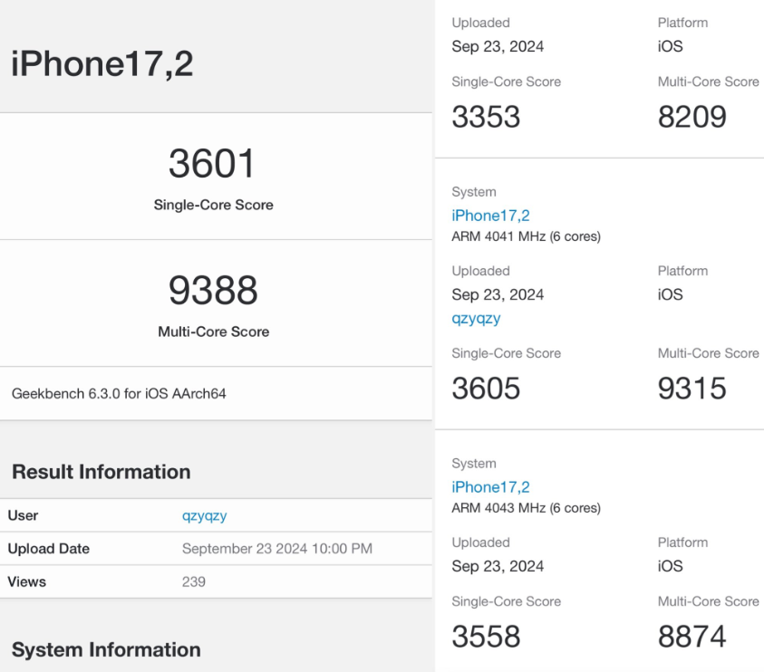 A18 Pro、iOS 18.1ベータ5で驚異のパフォーマンス向上！M2に迫る勢い - ハオのガジェット工房