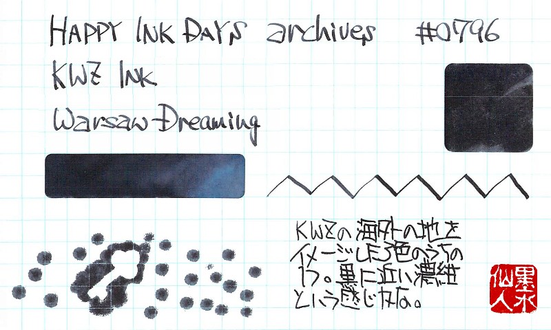 #0796 KWZ INK Warsaw Dreaming - HAPPY INK DAYS archives