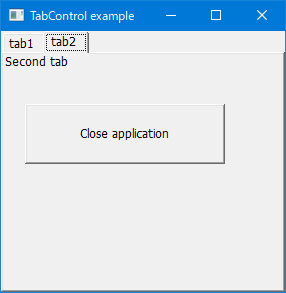 DFL: TabContolのサンプルコード - ...ing logging 4.0