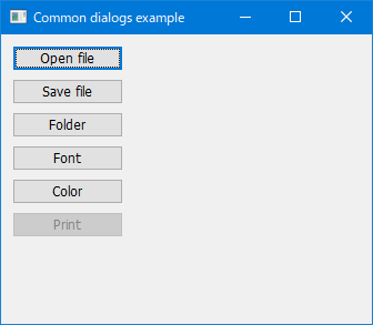 DFL: コモンダイアログのサンプルコード - ...ing logging 4.0