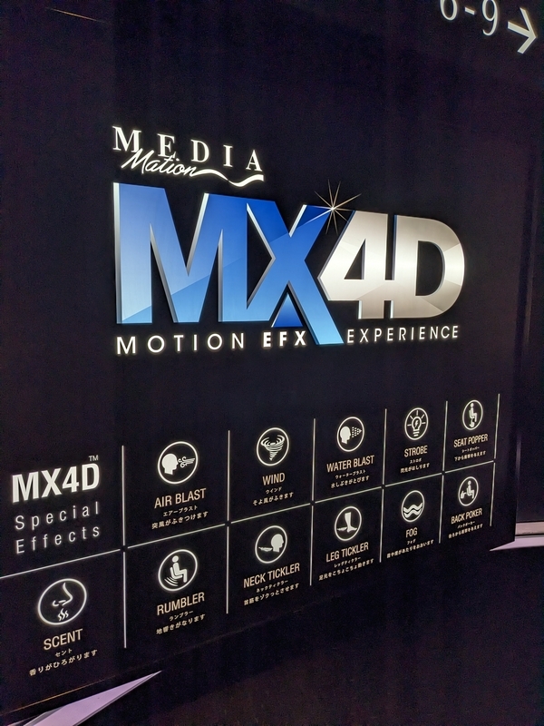 背中に受けた衝撃！MX4D - haruは来る。