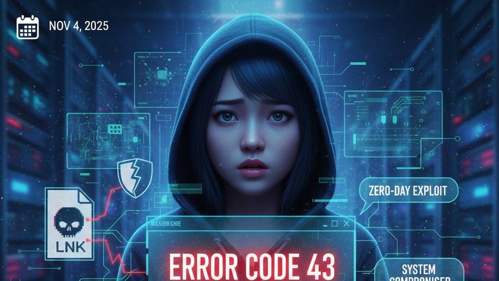 WindowsのLNKゼロデイ脆弱性が悪用：Error Code 43とGPU機能停止の原因と対処を徹底解説（2025年11月4日公開） - エラー大全集