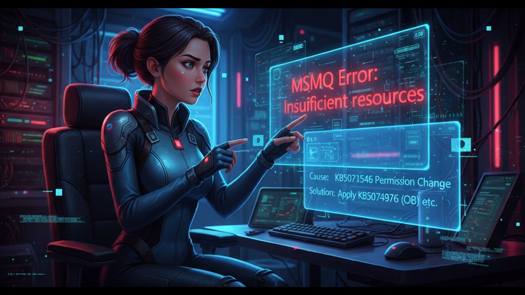MSMQエラー「Insufficient resources」原因はKB5071546権限変更、対処はKB5074976等OOB - エラー大全集