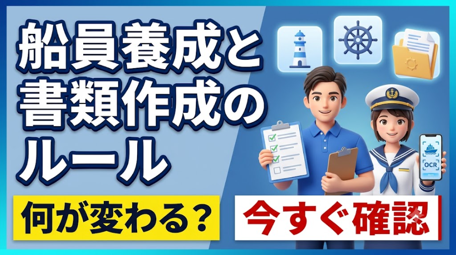 国土交通省が船舶職員の養成基準とOCR申請書の記載方法を改正！海運事業者や養成施設が今すぐ確認すべき変更点 - くらしの悩み整理ノート