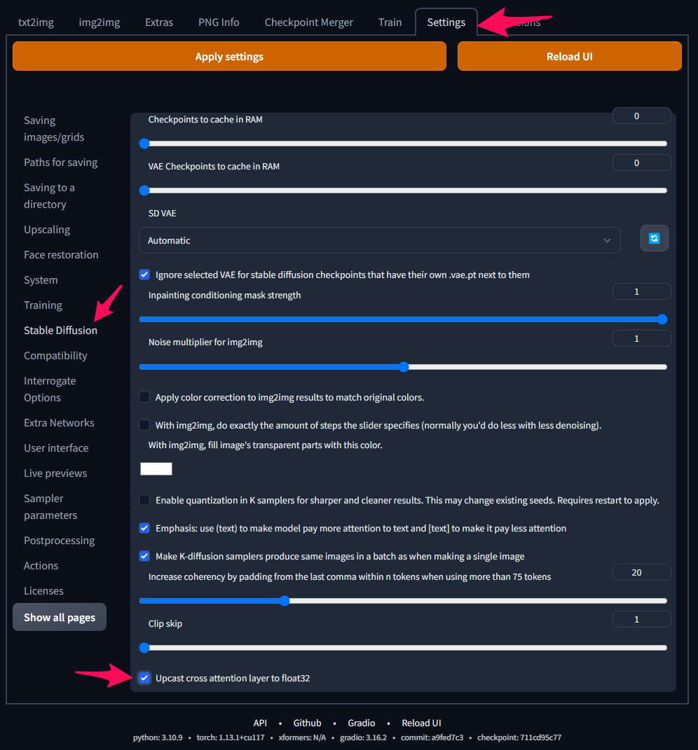 Waifu Diffusion導入とFloat32のエラー対処メモ - あすたるえごの備忘ログ