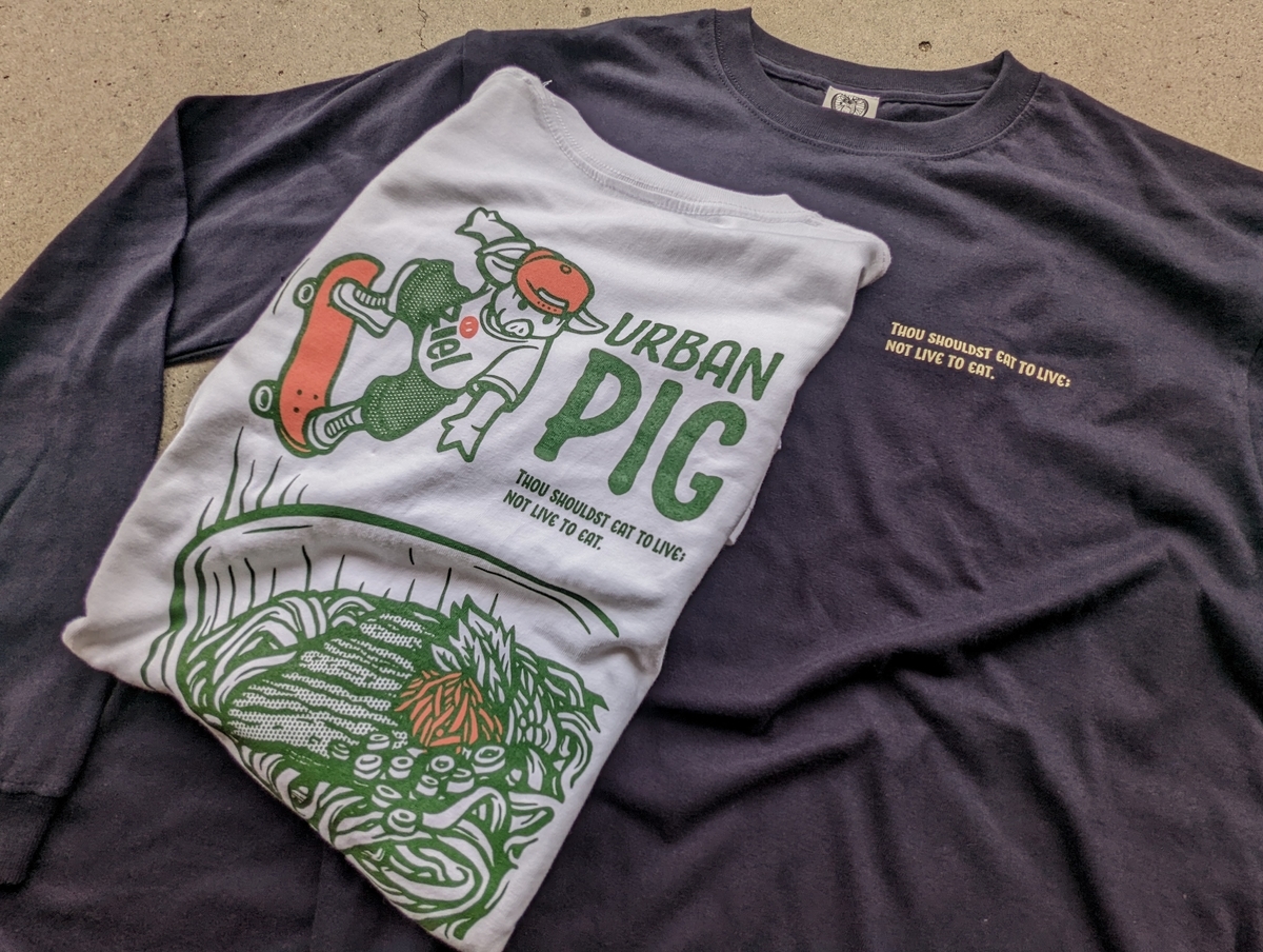 Ziel×URBAN DEER Thou shouldst eat to live TEE完成しました！ - HATCH DIARY