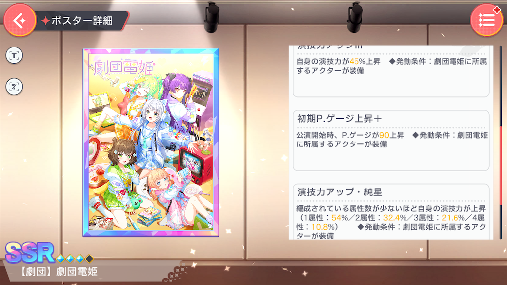 ユメステ 演劇リーグ（3/26週） - りゅーの備忘録