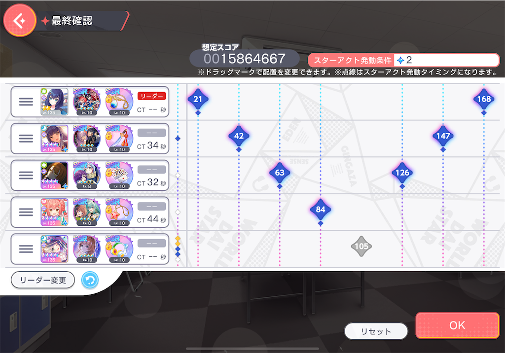 ユメステ 編成時のメモ - りゅーの備忘録