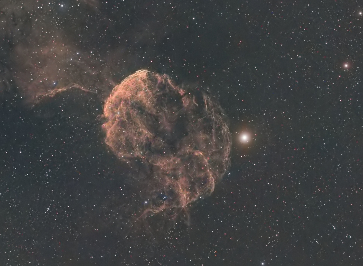 IC443 ふたご座 くらげ星雲 - 明日撮ろ写真