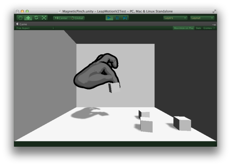 手のボーントラッキングが可能になった Leap Motion SDK V2 Beta の Unity サンプルについて調べてみた - 凹みTips