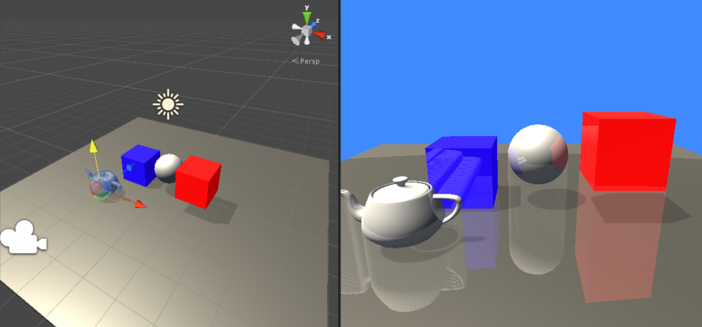 Unity で Screen Space Reflection の実装をしてみた - 凹みTips