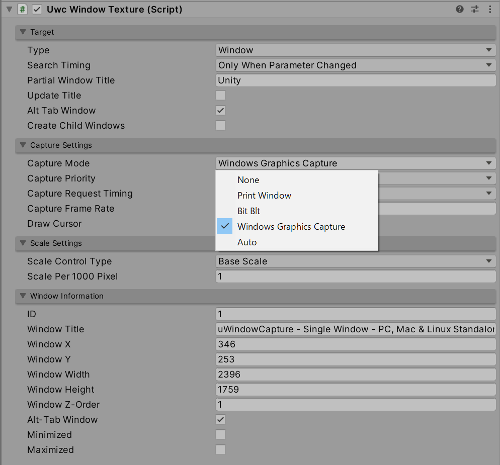 Unity で Windows のウィンドウを個別にキャプチャできる uWindowCapture の高速化をしてみた - 凹みTips