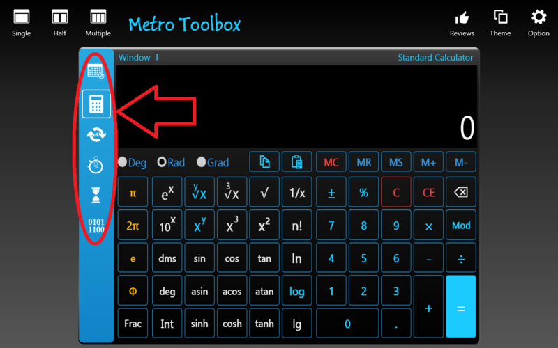 「Metro Toolbox」タッチで使える、電卓、カレンダー、ストップウォッチ - herco’s diary