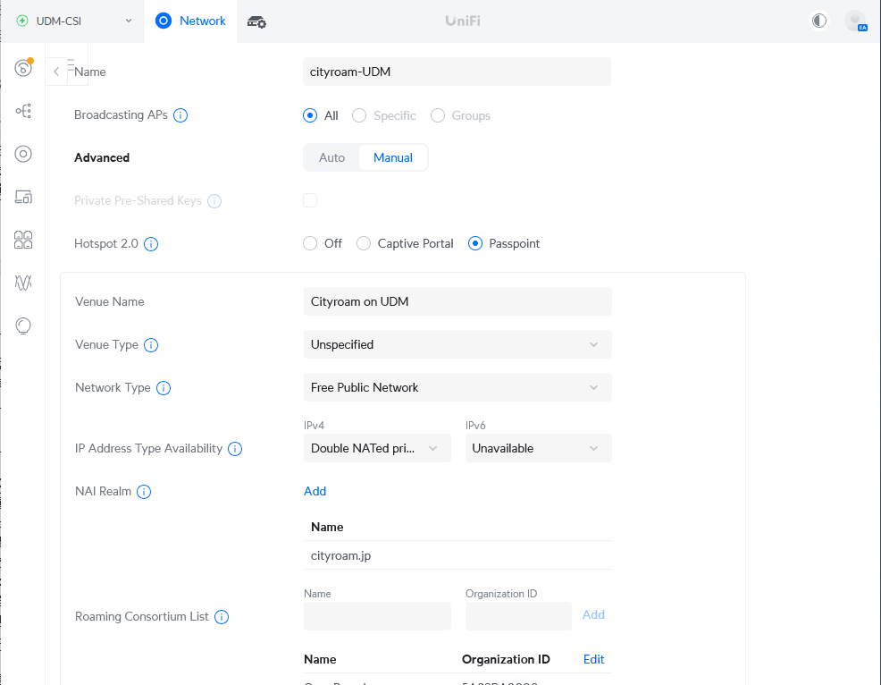 UniFi nanoHD, UDMでもPasspointが使用可能に - hgot07 Hotspot Blog