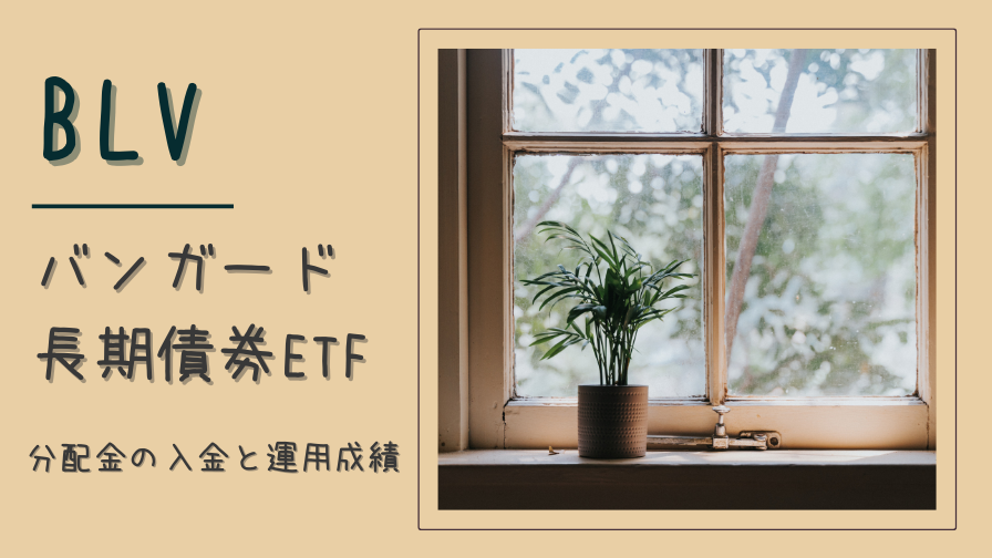 【BLV】バンガード・長期債券ETFの分配金と運用成績 - 日々りんご録