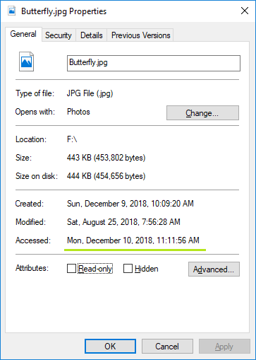 NTFS last access time and 1 hour - @port139 Blog