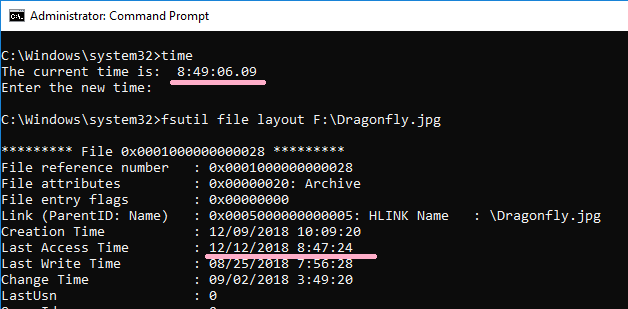 NTFS last access time and 1 hour (3) - @port139 Blog