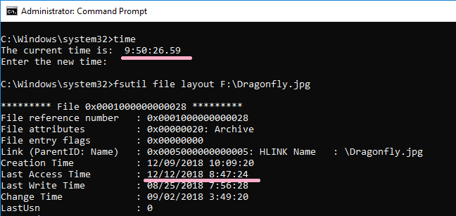 NTFS last access time and 1 hour (3) - @port139 Blog