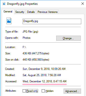 NTFS last access time and 1 hour (3) - @port139 Blog