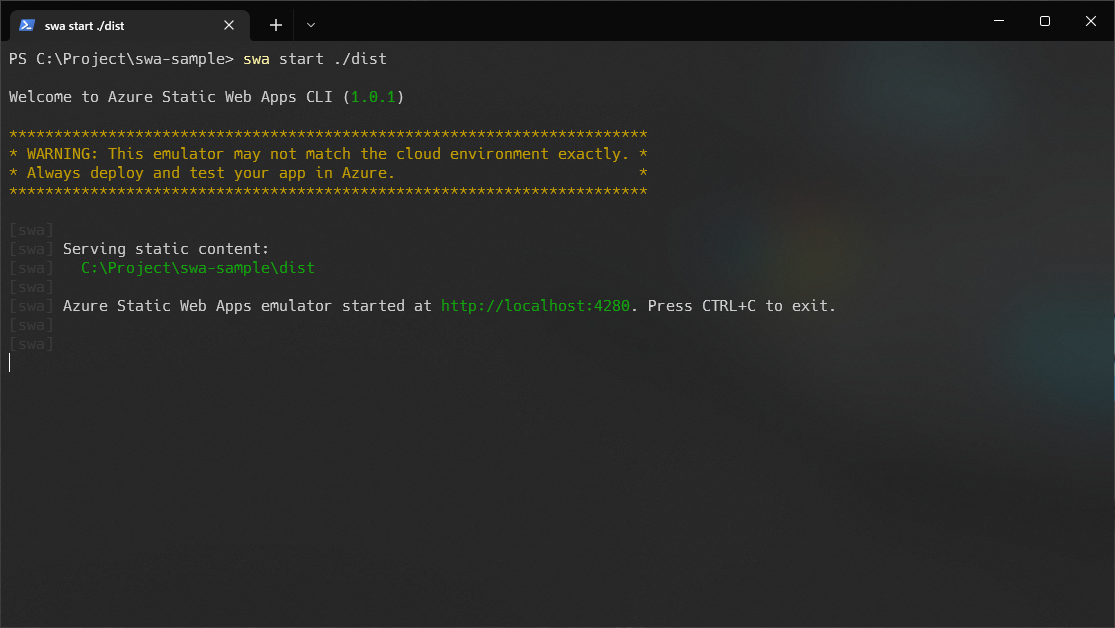 SWA CLIを試してみる - ひでぼ～blog