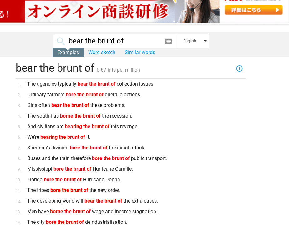 【イディオム】bear the brunt of~の意味・例文の徹底解説!! - TOEIC940朝田の英語勉強ブログ