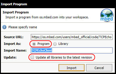 mbedでTCP通信する - Re: note