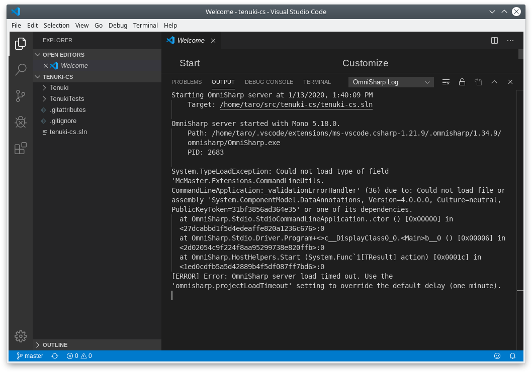 トラブル：Debian 10のVisual Studio CodeでC# extensionが動かない - ひかえん2の日記