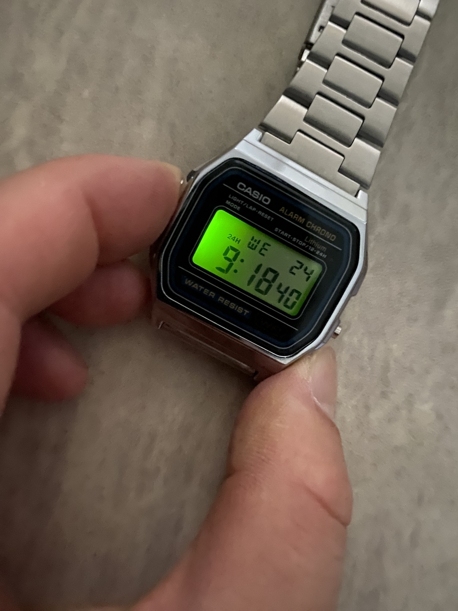 【チープカシオ】CASIO A158WA-1JHの魅力 - 抗うつブログ
