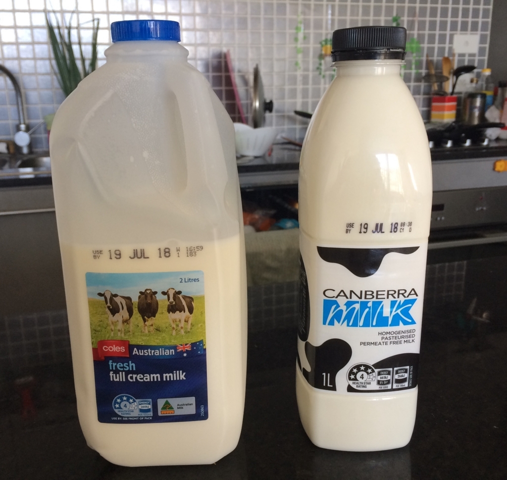 牛乳 ～Canberra Milk～ - キャンベラ滞在記