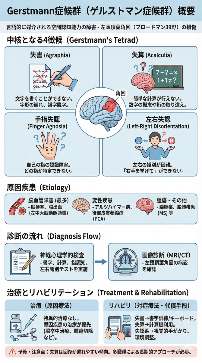 Gerstmann症候群の総説 - 医知創造ラボ ～脳神経内科医がAIで紡ぐ最新医療情報～