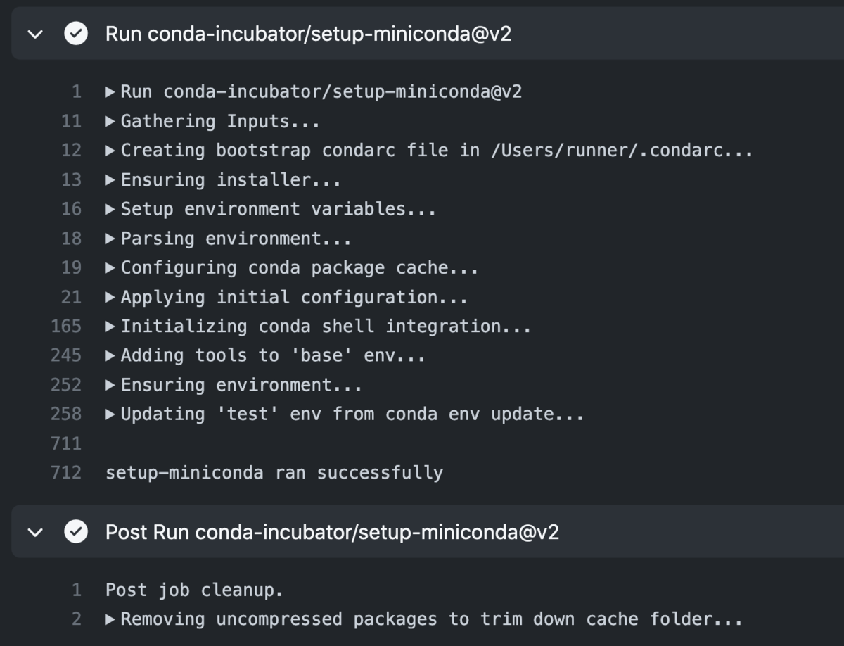 Conda環境の作成をGitHub Actionsでテスト - savvan0h's tech blog