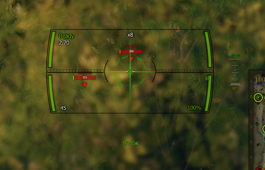 【WOT】装甲貫通インジケーターの設定を変えて、見やすくしよう^q^【Armour Penetration Indicator ...
