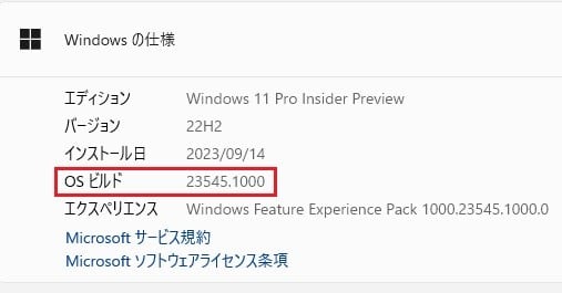 Windows 11 Dev チャンネルに Build 23545.1000 が降りてきました。 - 私のPC自作部屋