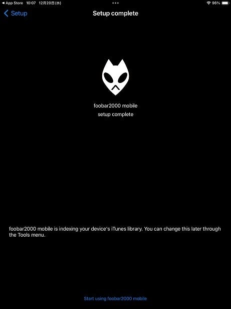 iOS 用 foobar2000 バージョン 1.4.2 にアップデートしたら、起動できなくなりました。。。 - 私のPC自作部屋