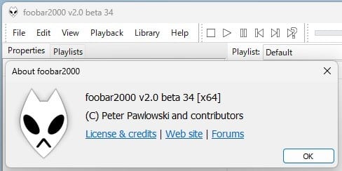 foobar2000 v2.0 beta 34 がリリースされました。 - 私のPC自作部屋