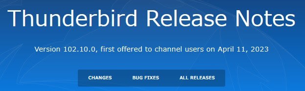 Thunderbird 102.10.0 がリリースされました。 - 私のPC自作部屋